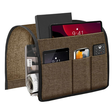 A ADIOS Sofa Armrest Organizer,Armchair Caddy for Couch Remote Control ...