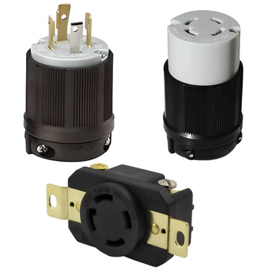 OCS Parts NEMA L14-30 Locking Plug, Connector and Receptacle |125/250 ...