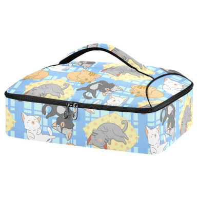 Cute Cats Sleeping Insulated Casserole Carrier for Hot or Cold Food ...
