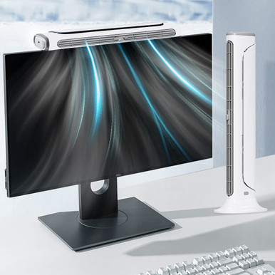 NORMIA RITA Clip On Computer Fan, Bladeless Monitor Clip On Fan ...