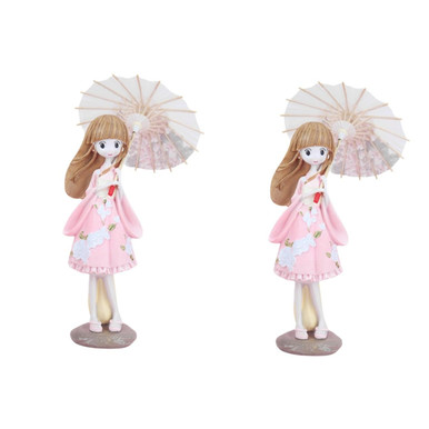 Abaodam 2pcs Girl Miniature Figurine Statue Fairy Figurine Car Desk and ...