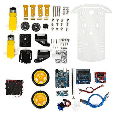 BONATECH 2 Wheels Smart Car Tracking Motor Robot Car Chassis Kit ...