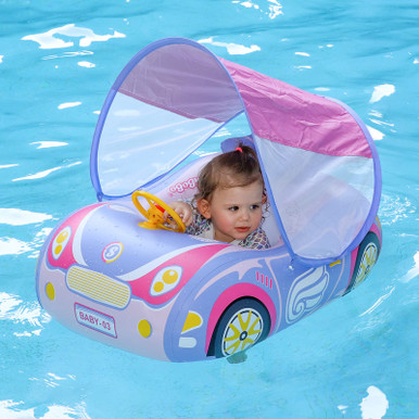 Swimbobo Toddler Pool Float Inflatable Car Baby Swim Float with ...