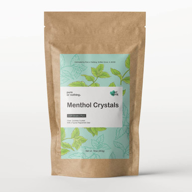 Pure or Nothing Menthol Crystals | 16 oz | USP Grade |100% Pure Mentha ...
