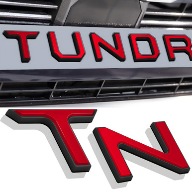 Front Grill Inserts Letter Compatible for 2022 2023 Tundra Accessories ...