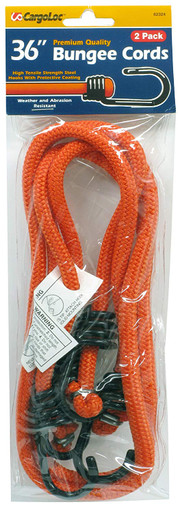 CargoLoc 62324 Bungee Cords with High Tensile Steel Hooks, 36-Inch ...