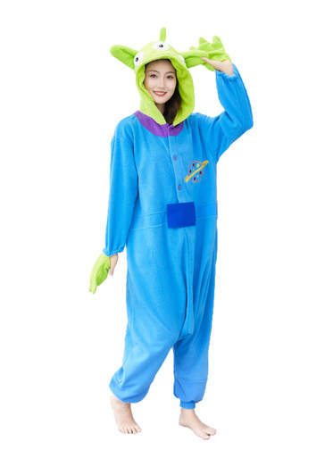xinhauli Adult Alien Onesie Costume - Alien Onesie Halloween Costume ...