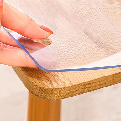 Large Clear Plastic Office Writing Desk Pad Crystal PVC Vinyl Desk Pad ...