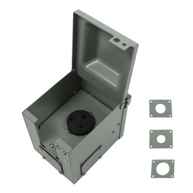 labwork 30 A 6-30R Volt Welding Power Outlet Box - Lockable Enclosed ...