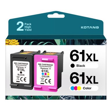 61XL Ink Cartridges Combo Pack Compatible for HP Ink 61 XL High Yield ...