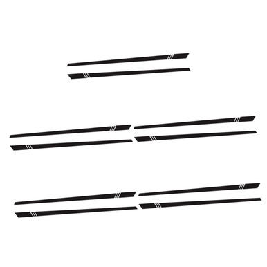 Garneck 10 Pcs Sideways Stripe Sticker car Side Body Stickers auto ...