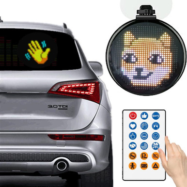 Circular Led Car Sign Generation 2, Bluetooth APP+Remote control Custom ...