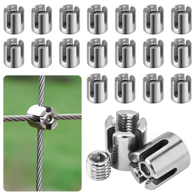 Acemaker Cross Cable Clamps, Wire Trellis for Climbing Plants Outdoor ...