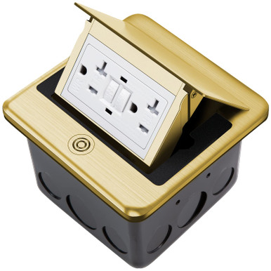 Vagueior Pop-Up Floor Box Kit, 20A Tamper-Weather Resistant Receptacle ...