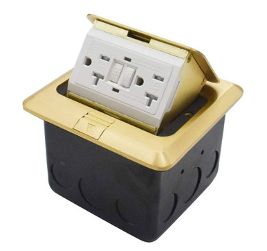 Pop Up Floor Outlet Covers Box, Soft Speed Power Floor Box Kit, with ...