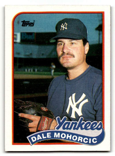 1989 Topps #26 Dale Mohorcic New York Yankees Baseball Cards EX/NM ...