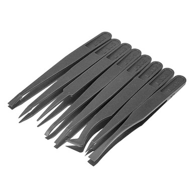 Tweezers Set Premium Anti-Static Carbon Fiber ESD Tweezers Kit For ...