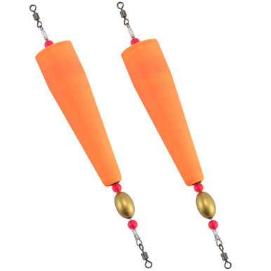 Dr.Fish 2 Pack Popping Floats Popping Corks Weighted Fishing Bobbers ...