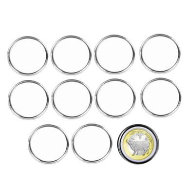 Coin Capsules with Foam Gasket 29mm to 39mm Round Coin Case Holder ...