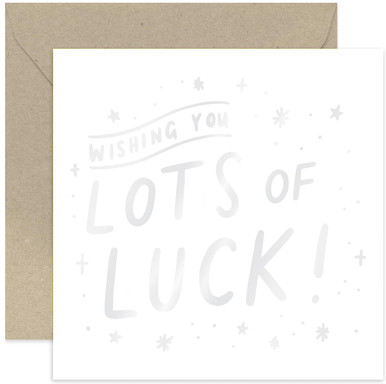 Old English Co. Good Luck Card for Woman and Man - Card for New Job ...