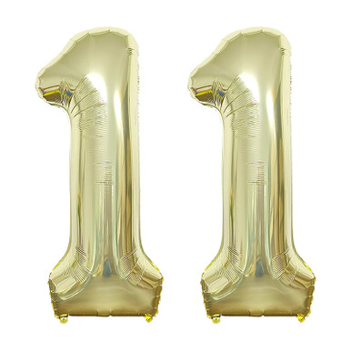 YFHVJTKO 40 Inch Number 11 Foil Balloons 11 Celebration Decorations for ...