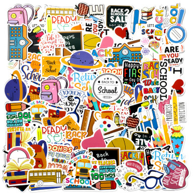 100 Pcs Back to School Stickers for Students Science Scrapbook Stickers ...
