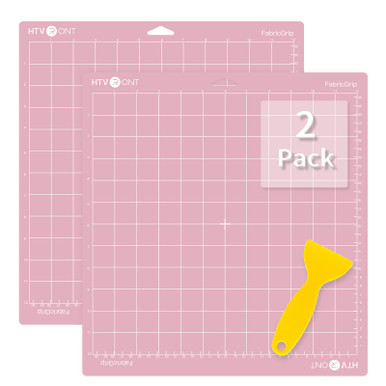 HTVRONT Fabric Grip Cutting Mats for Cricut, 2 Pack Cutting Mats 12x12 ...
