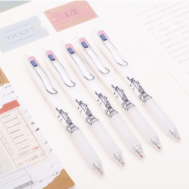 YOXMJDB Gel Pens, 5 Pcs 0.5mm Fine Point Smooth Writing Pens American ...