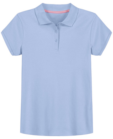 IZOD Girls' School Uniform for Big Kid Short Sleeve Interlock Polo ...