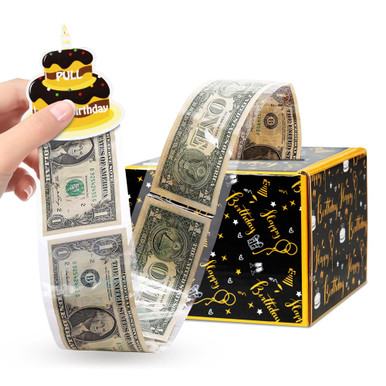 Happy Birthday Money Box for Cash Gift Pull, Funny Money Gift Boxes for ...