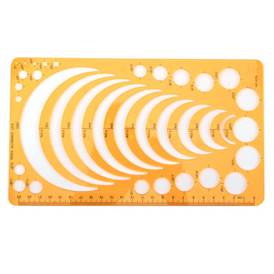 Utoolmart Radius Template, Multifunctional Template, Circle Stencil ...