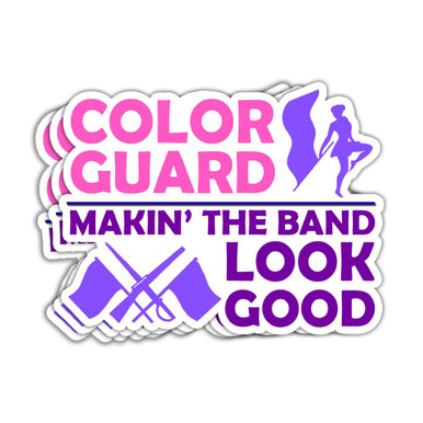 SODAVA (Set of 3) Making The Band Look Good Color Guard Sticker Color ...