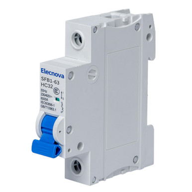 Elecnova AC Miniature Circuit Breaker, 1 Pole 32 Amp 230V, DIN Rail ...