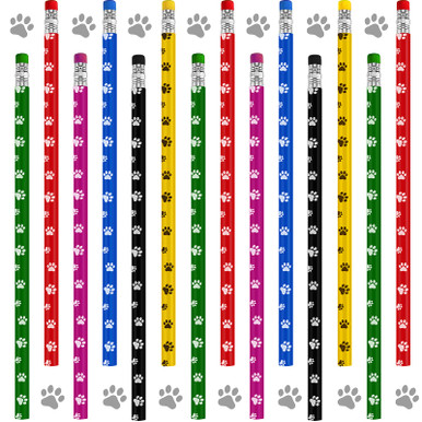Paw Print Pencil Doggy Foot Print Pencils Welcome Back to School Pencil ...