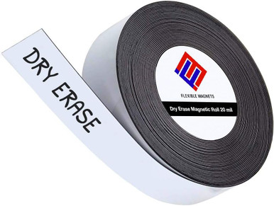 Dry Erase Magnetic Strips - Roll of Writable Whiteboard Magnets ...