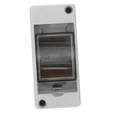 TIDTALEO Box 2 Way Distribution Box Din Rail Enclosure Circuit Breaker ...