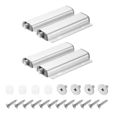 uxcell 2Pack Double Push to Open Door Latch, Aluminum Alloy Magnetic ...