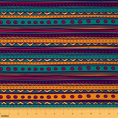 Aztec Fabric by The Yard, Boho Indian Upholstery Fabric, Tribal ...