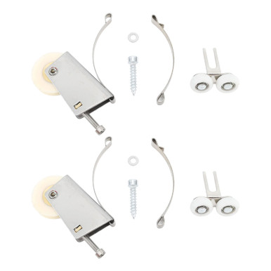 Wnvivi 2 Set Cabinet Sliding Door Roller Pulley,Stainless Steel Sliding ...