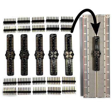 Stargazer Solderless Breadboard SMD to DIP Dual Sided Breakout for 32 ...