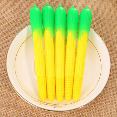 Cute Kawaii Cartoon Corn Shape Gel Ink Pens school office supplies for ...