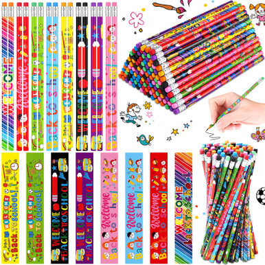 Teling 120 Pcs School Pencils Welcome Back to School Pencils Back to ...