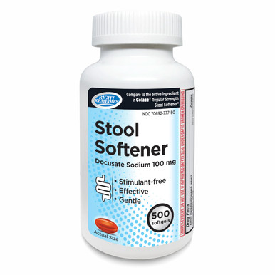 RIGHT REMEDIES Stool Softener Softgels, Docusate Sodium 100mg, Compare ...