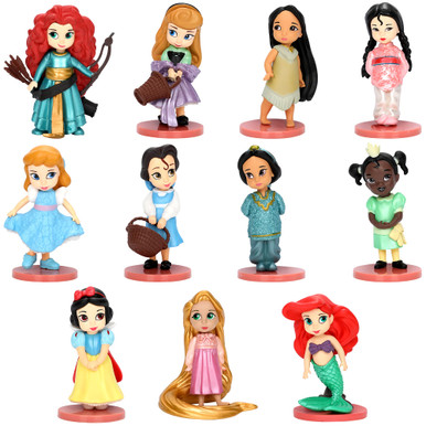 Jcnvcmc Cartoon Princess Action Figures Set, 11PCS Cute Princess Doll ...