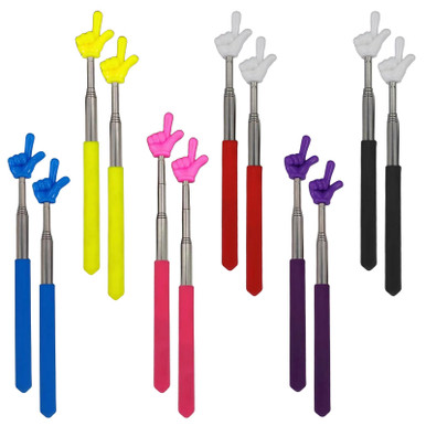 Finger Pointer Stick, 12PCS Hand Pointer Stick Extendable Hand Pointer ...