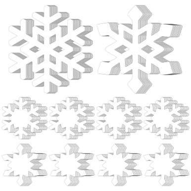 90 Pcs Winter Snowflakes Cutouts Classroom Bulletin Board Decoration ...