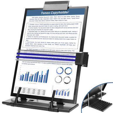 TONOS Copyholder - High Quality Metal Desktop Document Holder, Paper ...