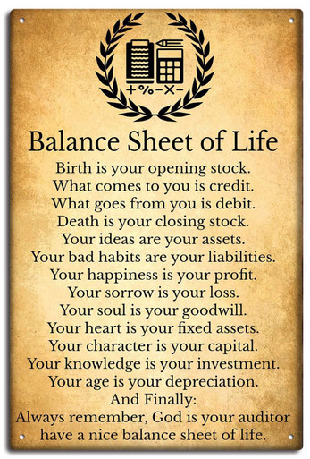 Luoboken Vintage Tin Signs Accountant Accounting Accountancy And ...