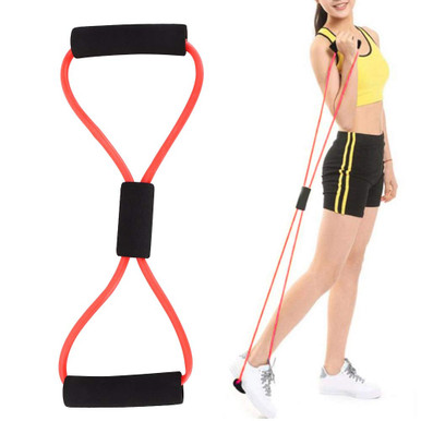 8 Shaped Resistance Bands, 8 Word Chest Expander Elastic Muscle ...