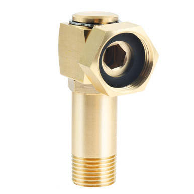 TEENGSE Hose Reel Swivel Fittings, Brass Garden Hose Adapter, Swivel ...